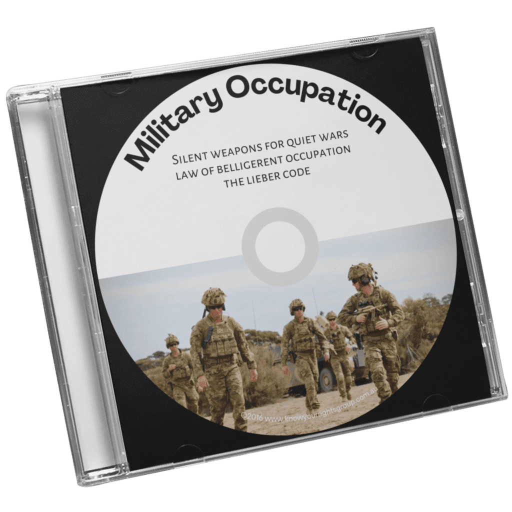 Military Occupation - Know Your Rights